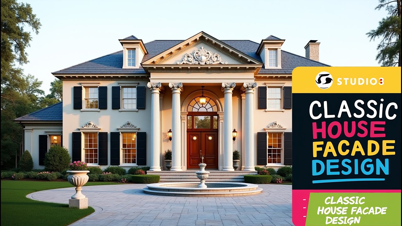Classic Facade | Classic House Design | Vintage Facade - YouTube