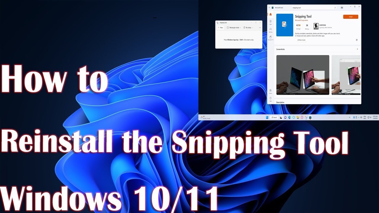 How To Install Snipping Tool - 3 Easy Method to Reinstall - YouTube