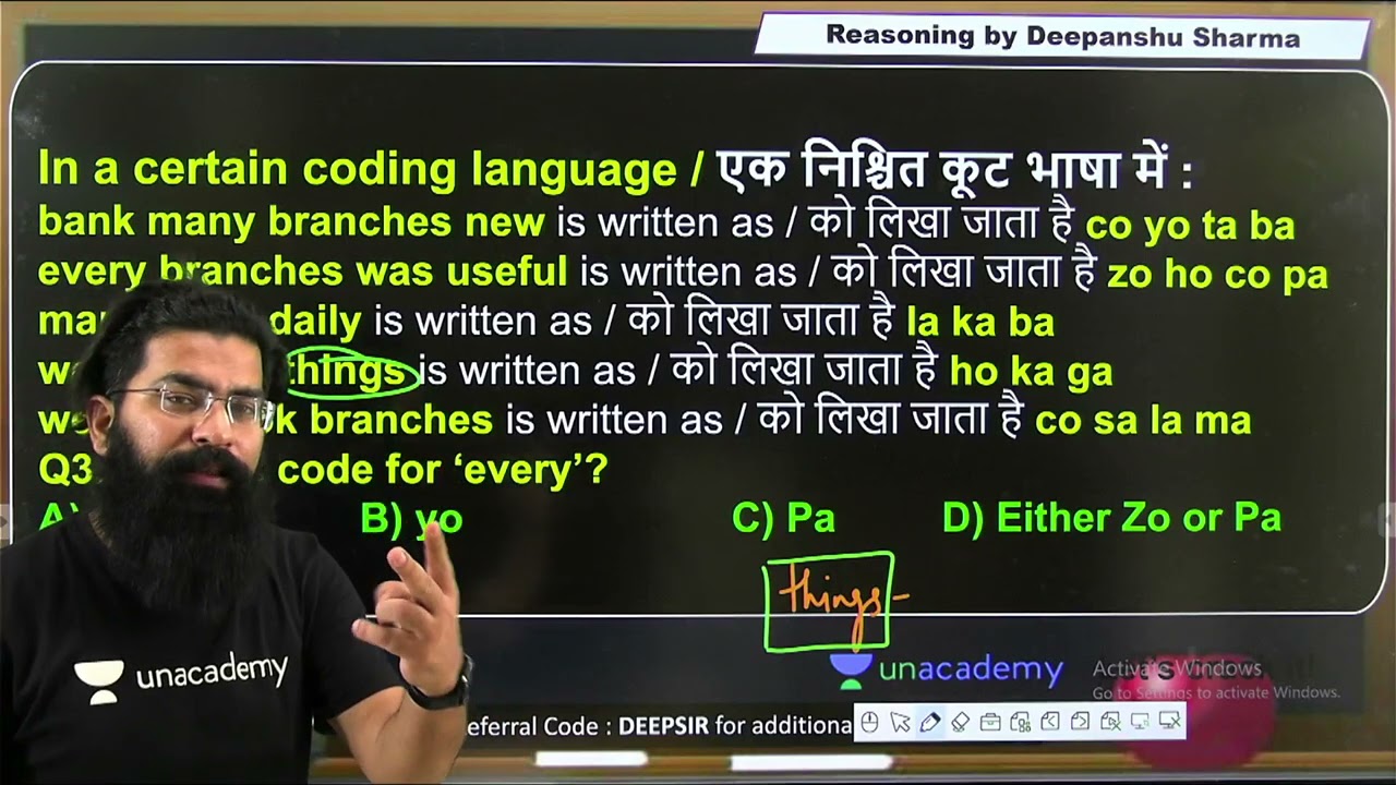 Chinese Substitution Coding Decoding बिना Paper Pen के Solve करें