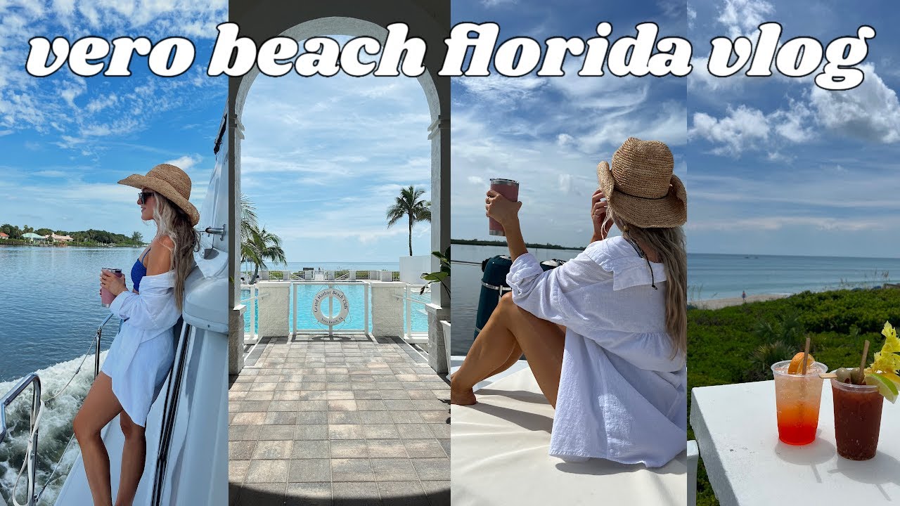VERO BEACH FLORIDA VLOG: taking the boat out, what's in my beach bag ...