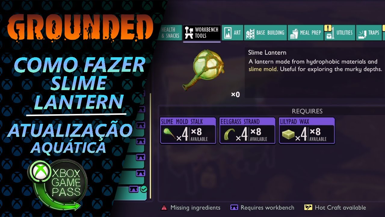 COMO FAZER SLIME LANTERN - GROUNDED - YouTube
