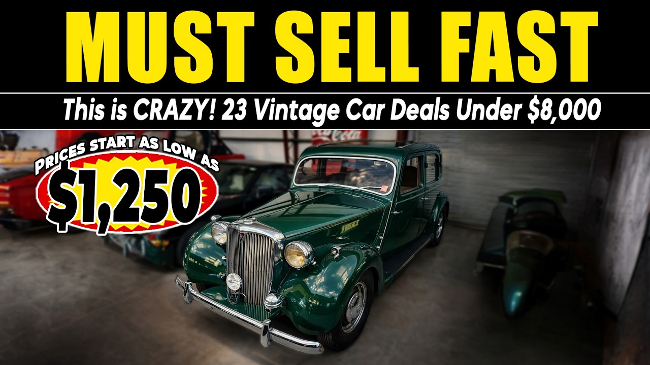 Owners Selling So Cheap! 23 Vintage Car Must Sell Fast! - YouTube