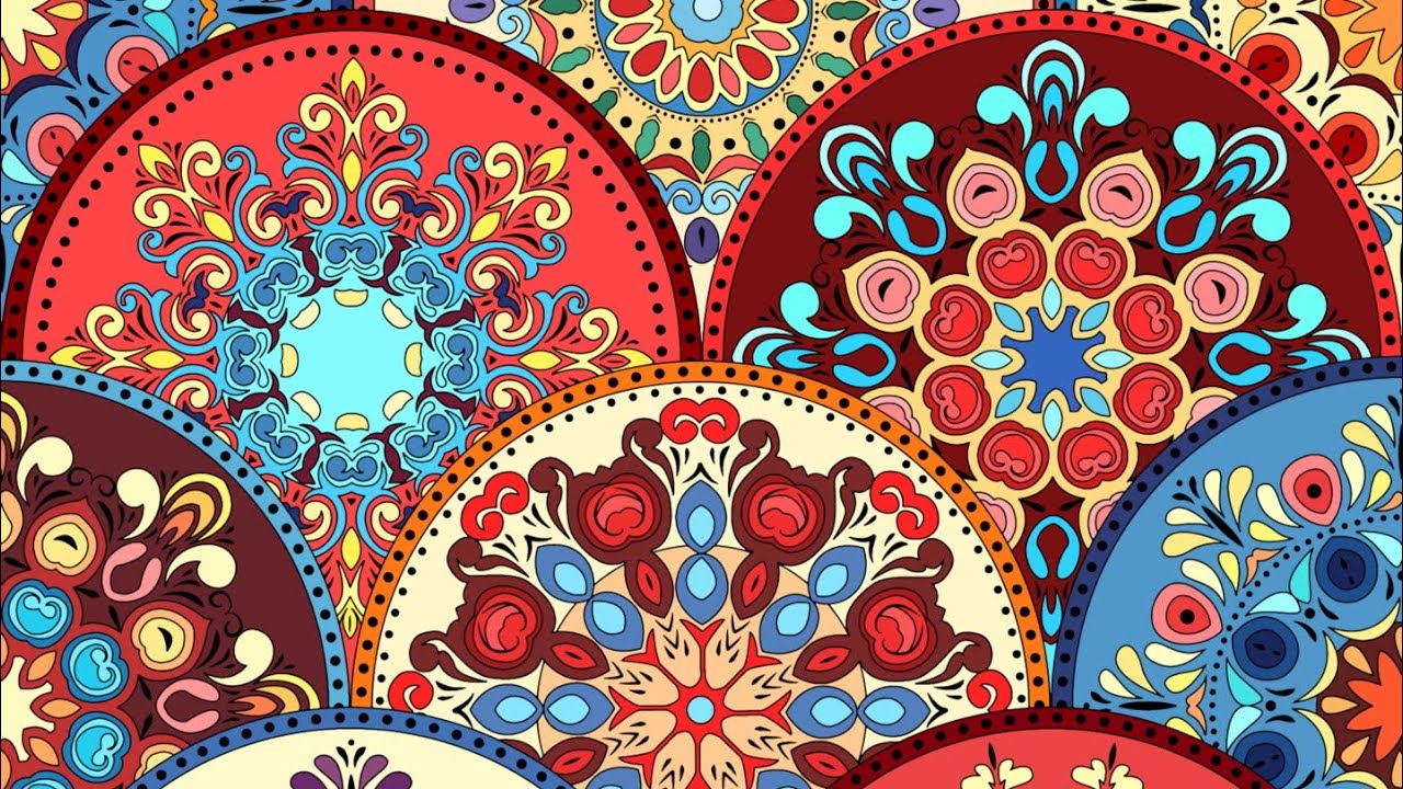 Zen Color With me Colorful Pattern Paint by Numbers app #relaxing # ...