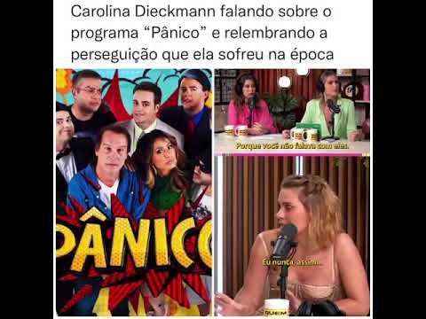 Carolina Dieckmann falando sobre o programa \