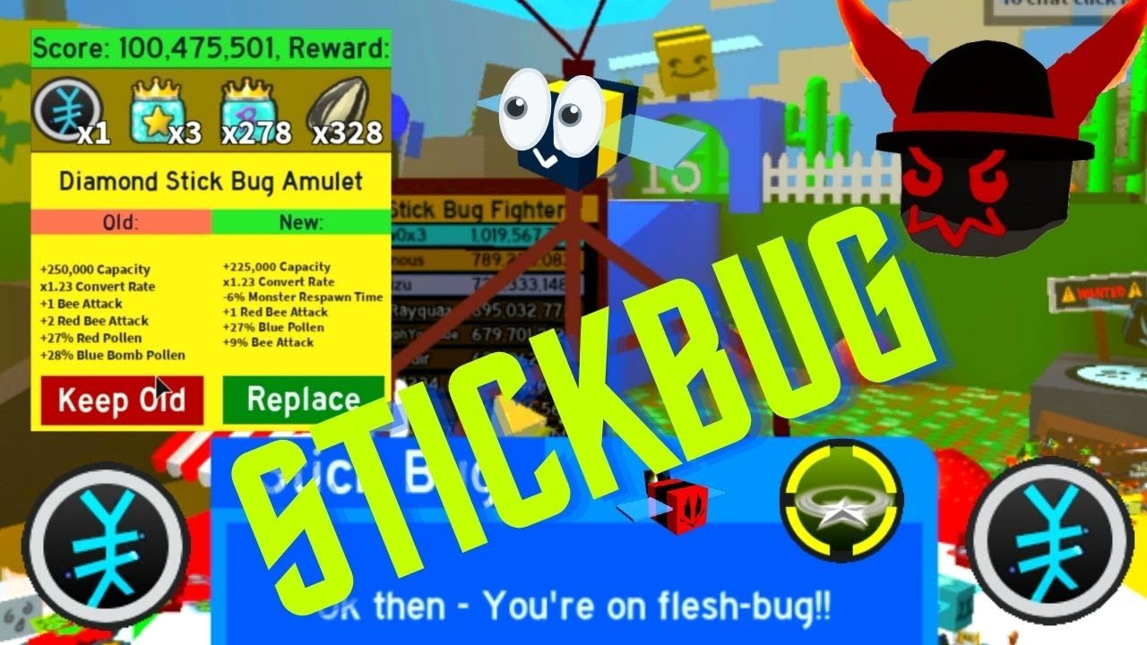 Roblox Bee Swarm Simulator - Time For Stick Bug - YouTube