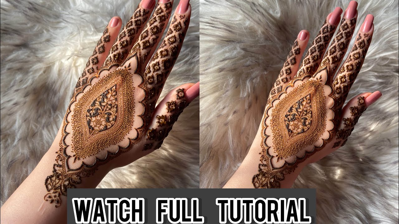 BEST HENNA DESIGN EVER! Watch full tutorial #henna #best #hennadesign ...