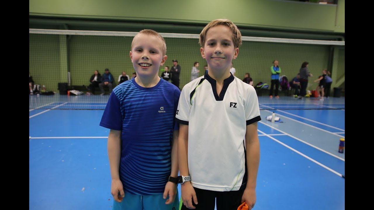 TS junior Elite Puhakka Aapo vs. Heinonen Niilo BS U13 badminton - YouTube