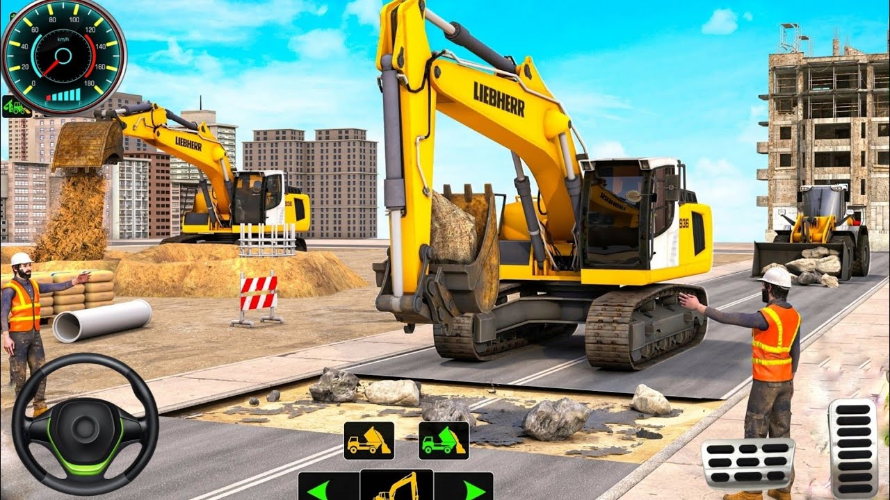 New City Road Construction Simulator game - Construction Game - Android ...