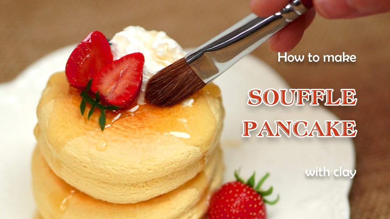 How to make Souffle Pancake with clay\DIY\Polymer clay\clay ASMR ...