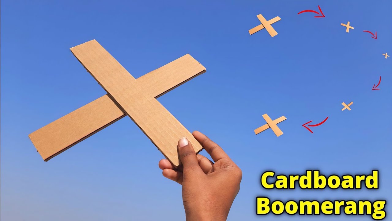 cardboard Boomerang making , easy and simple Boomerang making ...