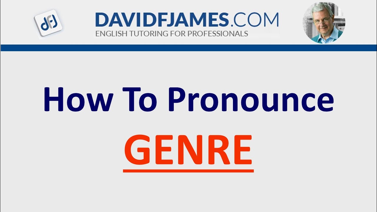 How to Pronounce GENRE (2 Syllables) - YouTube