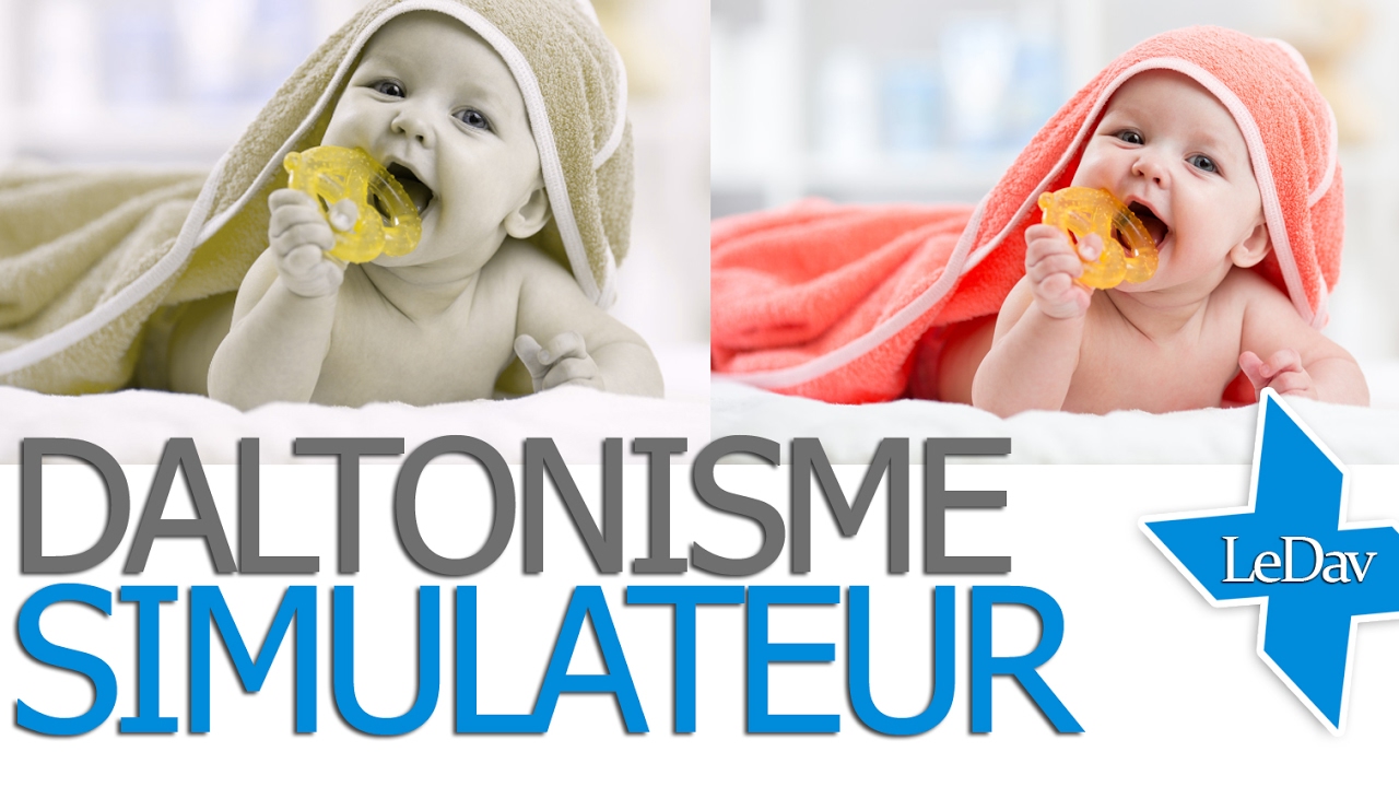 SUPER SIMULATEUR de DALTONISME ! Protanopie, Tritanopie, Deuteranopie ...
