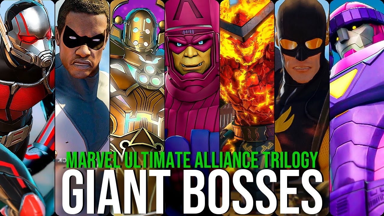 All Giant Bosses in Marvel Ultimate Alliance Trilogy | 4K 60FPS - YouTube