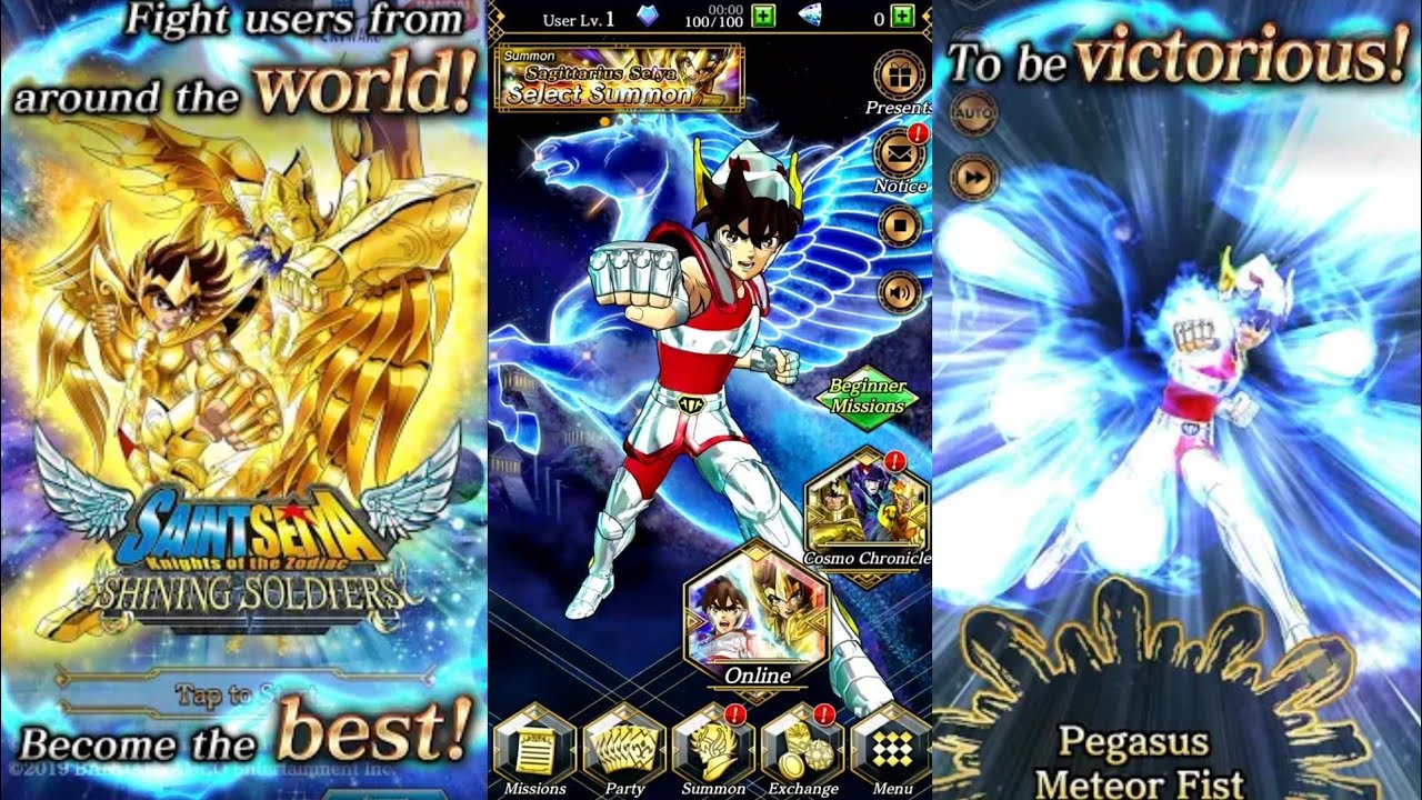 NEW SAINT SEIYA GAME GAMEPLAY! - Saint Seiya: Shining Soldiers - YouTube