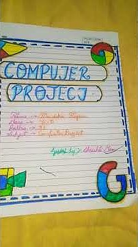 computer project #front page#border design#like#subscribe#@nandika ...