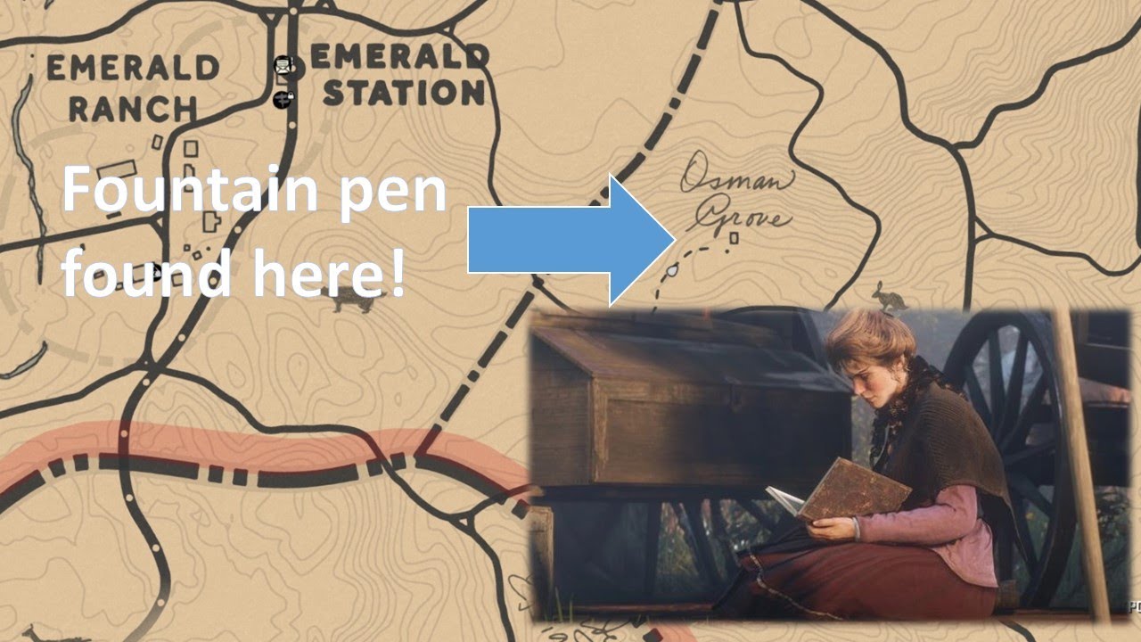 Mary-Beth’s Fountain Pen Location in RDR2 – Item Request Guide - YouTube