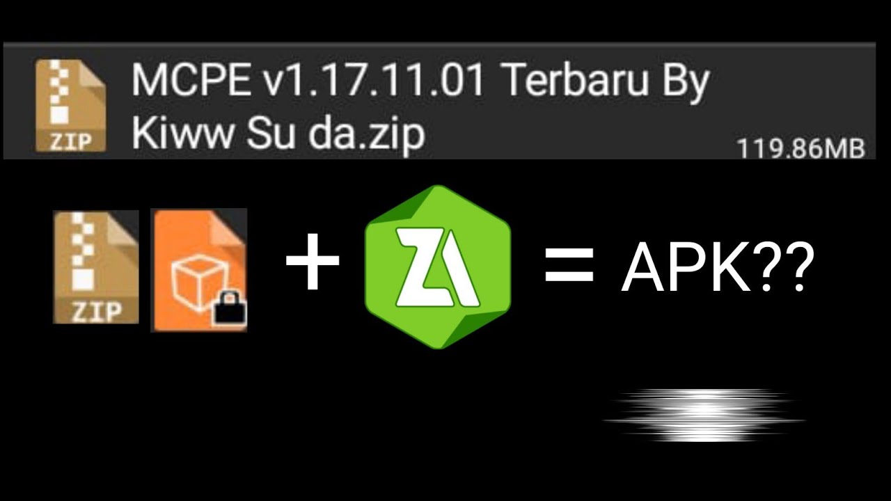 CARA MENGUBAH FILE ZIP MENJADI APLIKASI MENGGUNAKAN ZARCHIVER!! TERBARU ...
