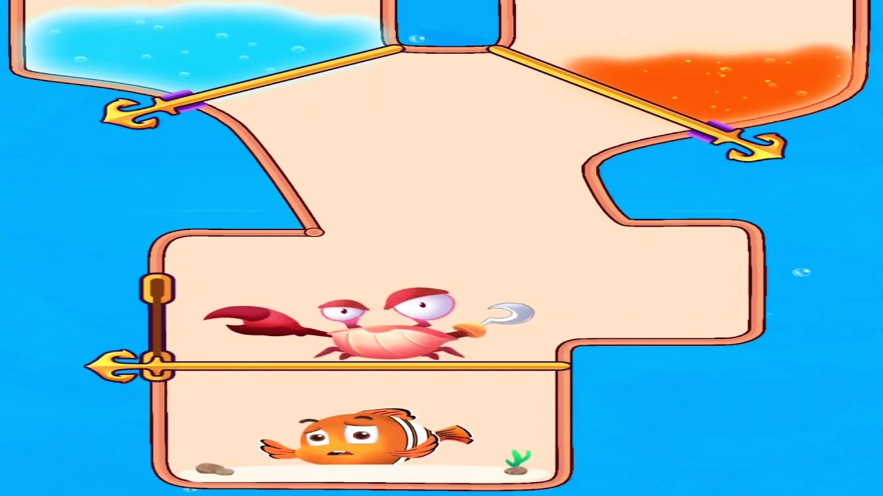 Fish Pin - Water Puzzle Gameplay Walkthrough Level 2 - 10 😍 - YouTube