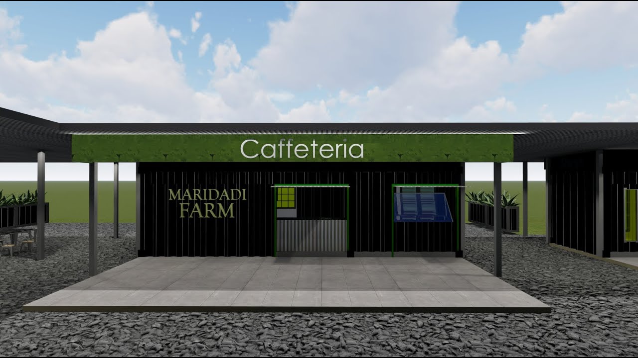 CONTAINER CAFE & RECEPTION DESIGN PROPOSAL - YouTube