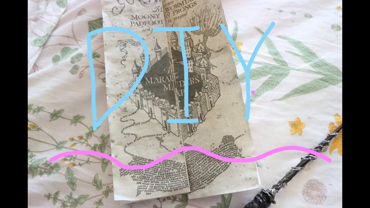 Harry Potter DIY Marauder's Map - YouTube
