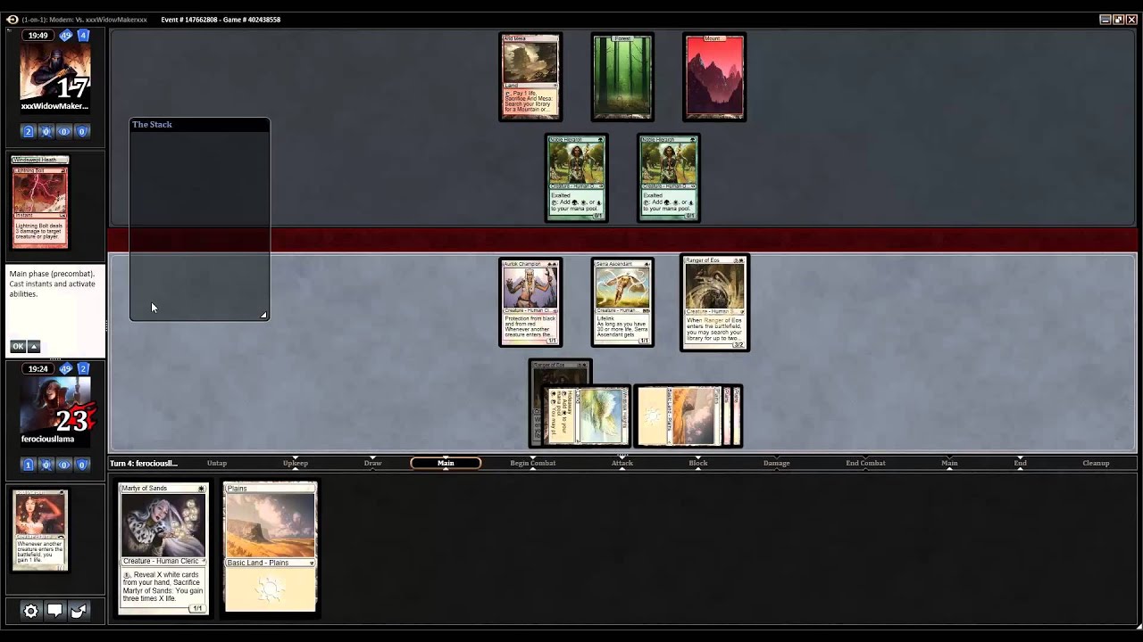 MTG Modern Magic Soul Sisters #1 vs Zoo Match 6 - YouTube