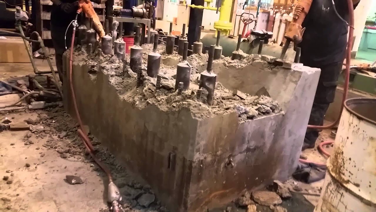 Chipping out old grout... Ferndale Washington - YouTube