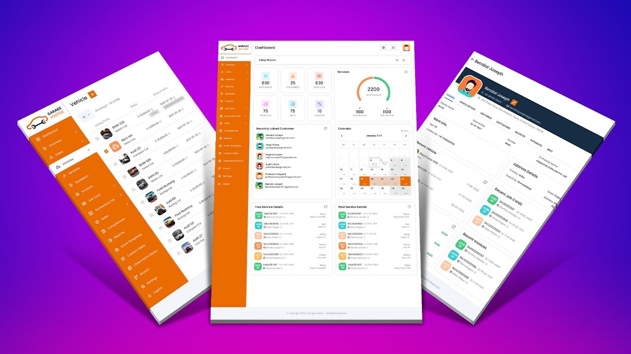 How to Make Online Garage Management System Software - YouTube