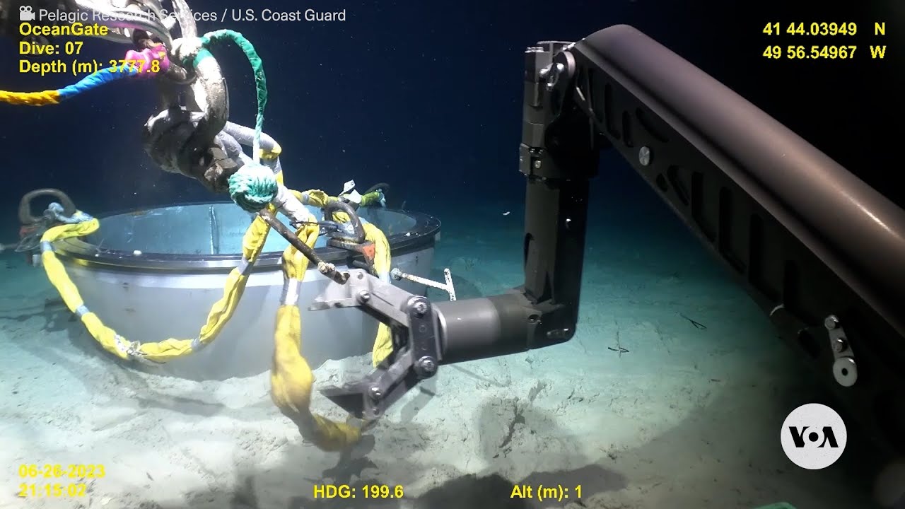 US Coast Guard releases footage of remotely operated vehicle in Titan ...