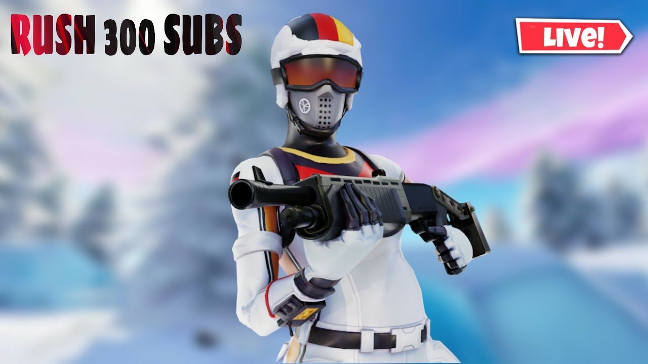 FORTNITE-RUSH 300 SUBS!!! #season3fortnite#customspt - YouTube