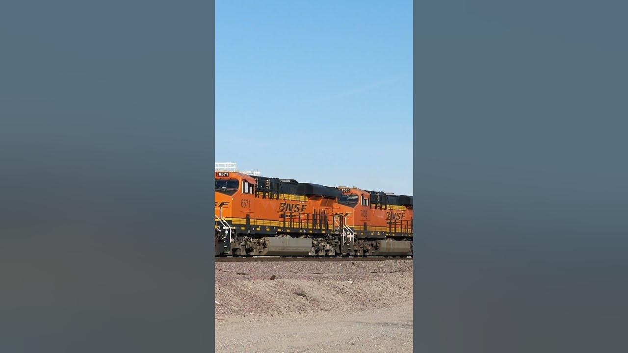 BNSF 7211 EB Q-BARCHI MP 737 DAGGETT NEEDLES SUB 2-13-2024 #railfaning #railway #railroad - YouTube