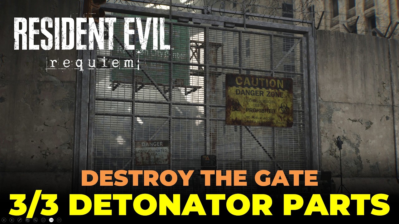 Collect the Detonator Parts & Destroy the Gate Walkthrough | Resident ...
