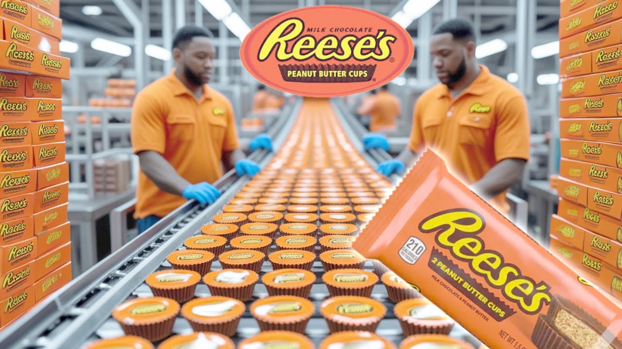 How Reese's Peanut Butter Cups Are Made | Inside the Factory + Secret ...