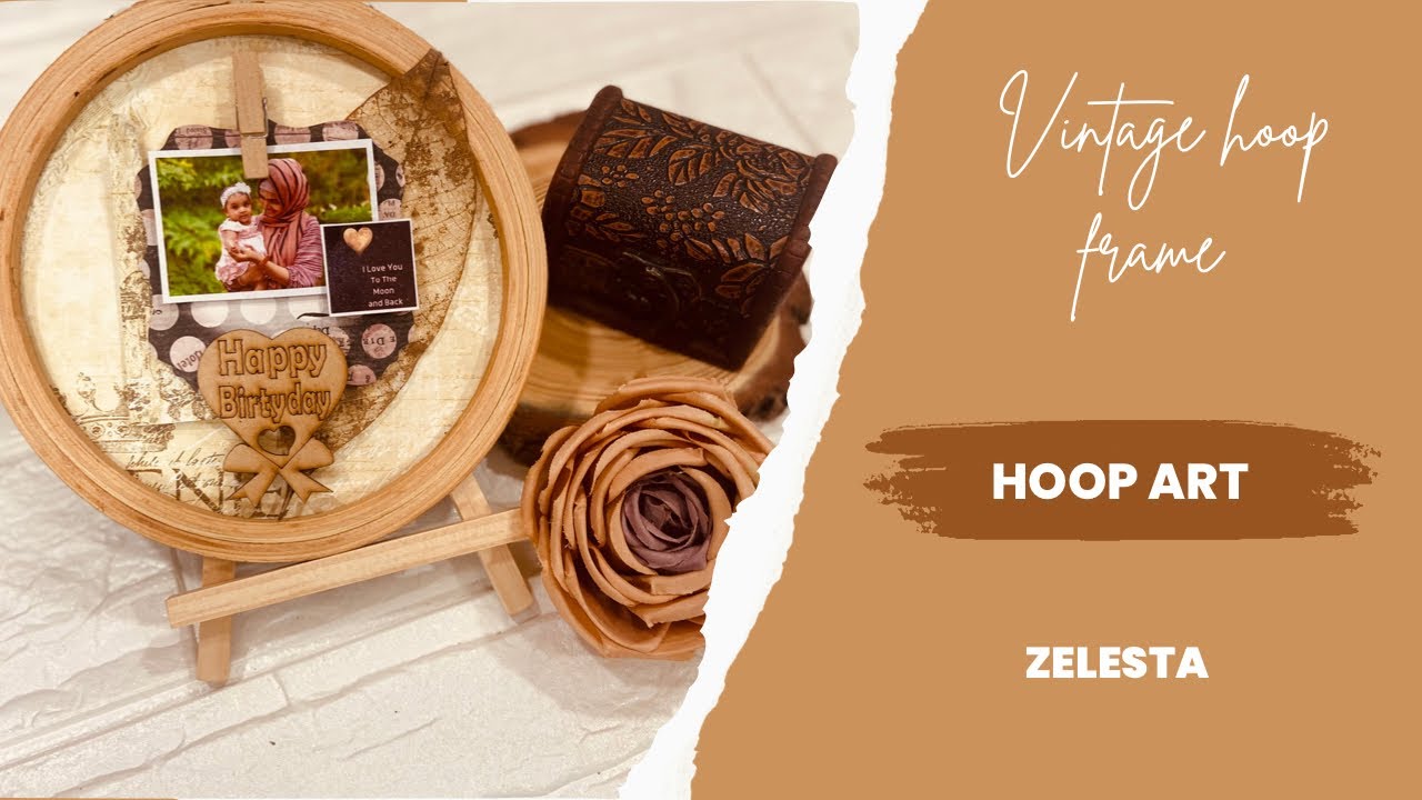 mini vintage hoop frame tutorial | photo-hoop for beginners /mini gift ...