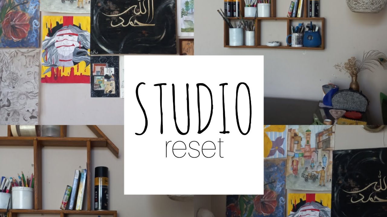 STUDIO RESET- Art studio 🎨🖼🖌 - YouTube