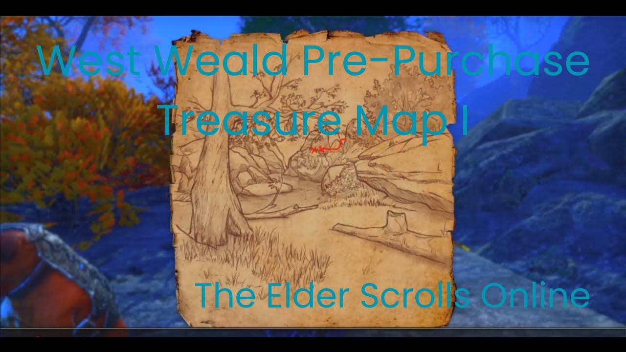 West Weald Pre-Purchase Treasure Map I The Elder Scrolls Online - YouTube