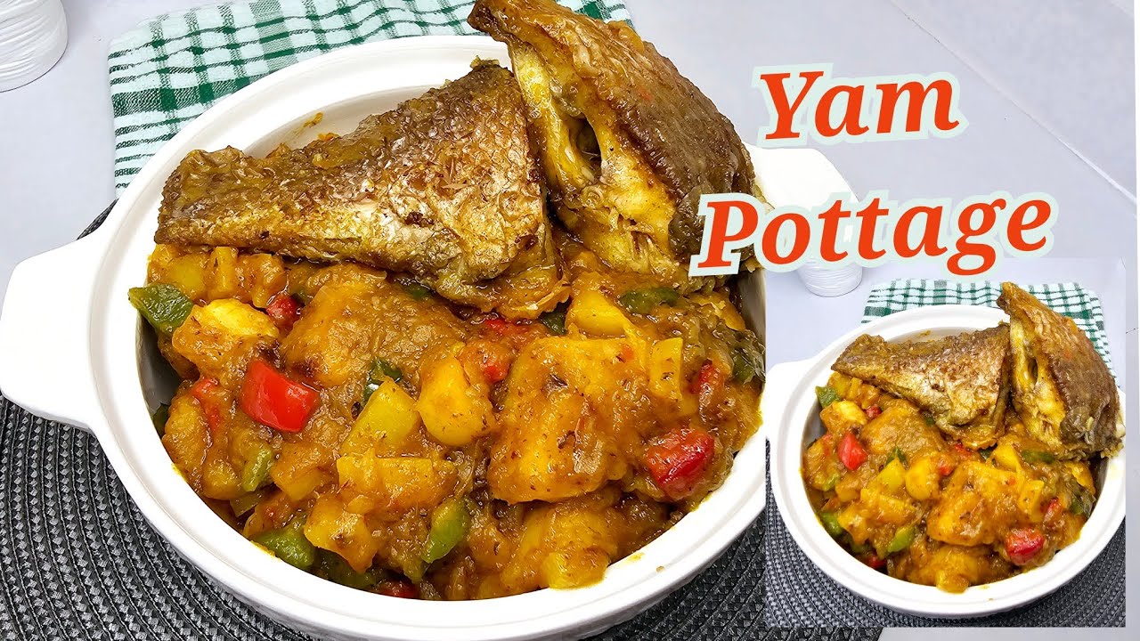 Delicious Nigerian Yam Pottage With Tilapia Fish (Asaro) - YouTube
