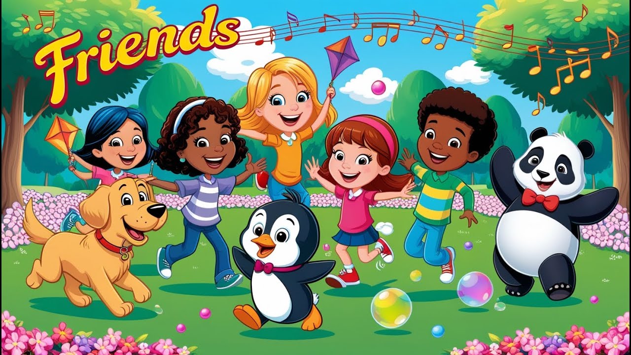 Friends Song | Nursery Rhymes & Kids Songs | Friendship | Children ...