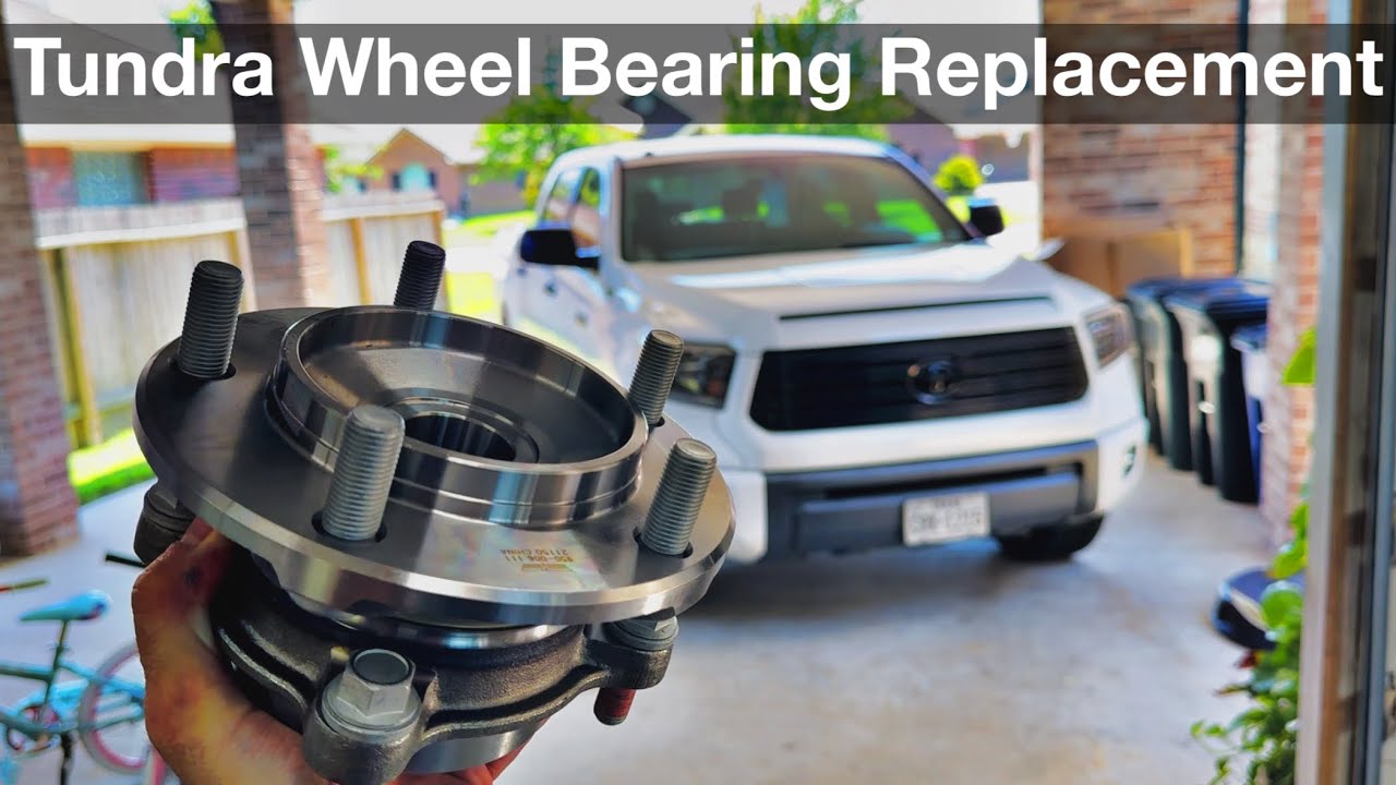 How To Replace A Front Wheel Bearing On A Toyota Tundra / Sequoia / gx470 - YouTube