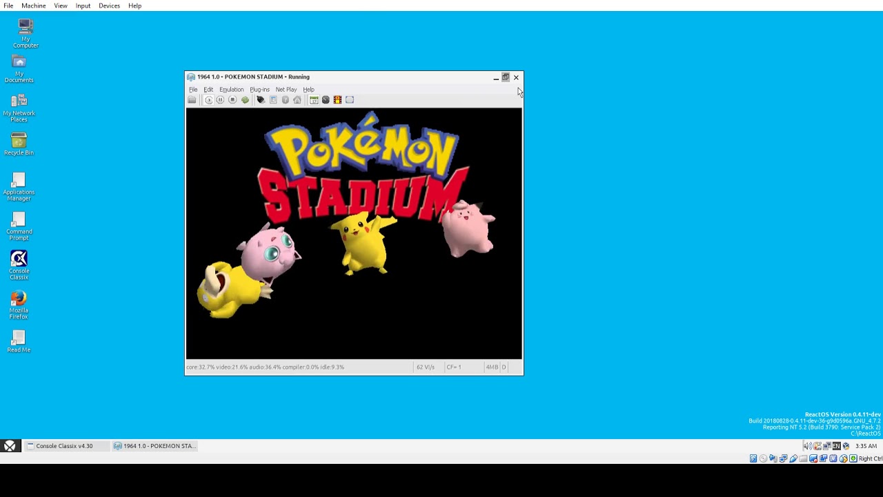 Console Classix running on ReactOS - YouTube