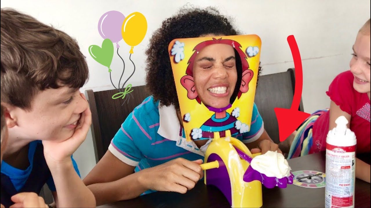 Pie Face Birthday Challenge - YouTube