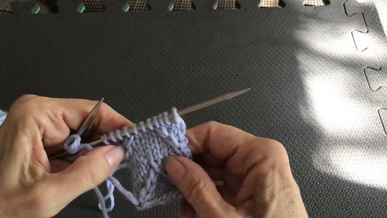 Diagonal Slip Stitches and the "Point" - YouTube
