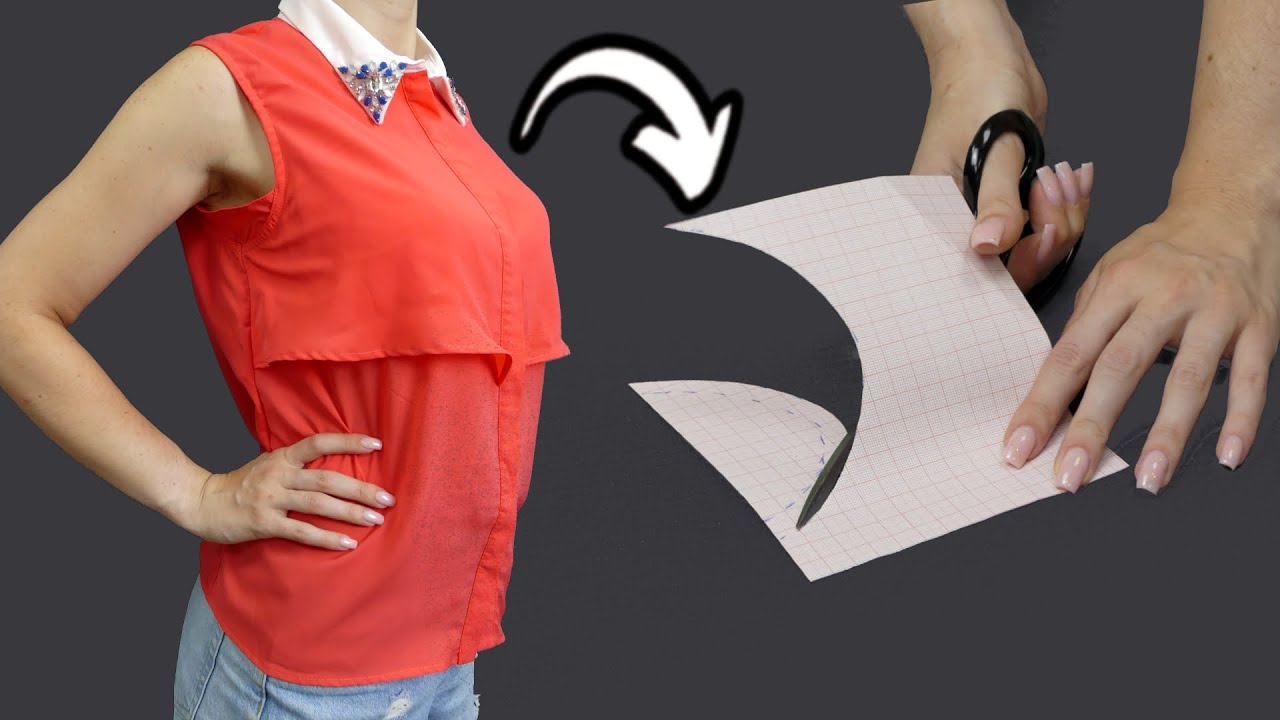 Sewing tips to reduce wide armpits on a blouse in 10 minutes. - YouTube