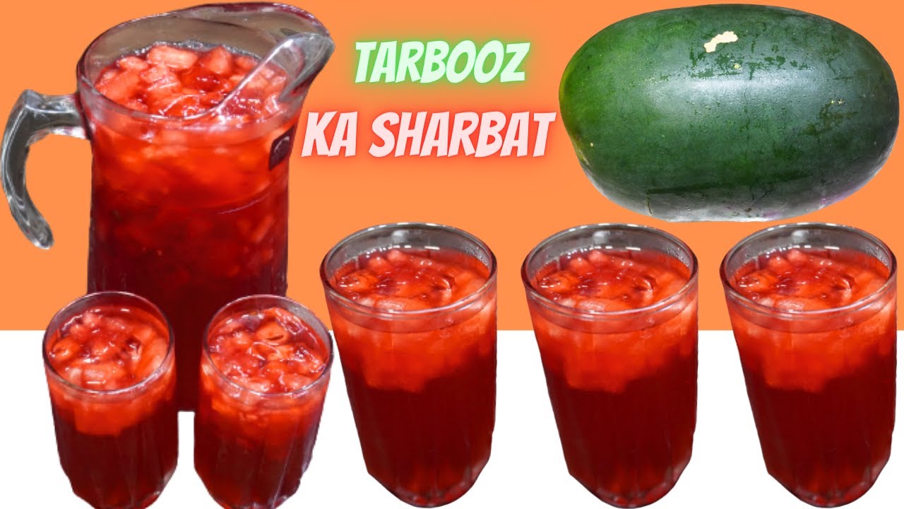 Tarbooz Ka Sharbat | Watermelon Juice | شربت تربوز کا sharbar by Ali ...