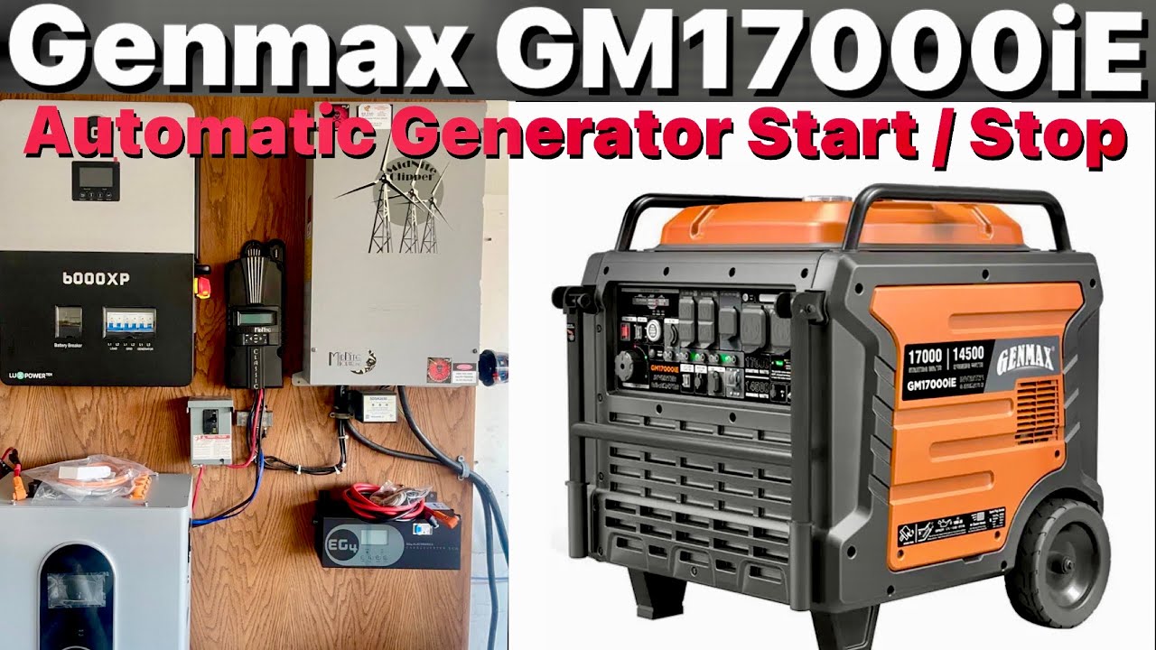 GENMAX GM17000iE Auto Generator Start using the EG4 6000XP Inverter ...