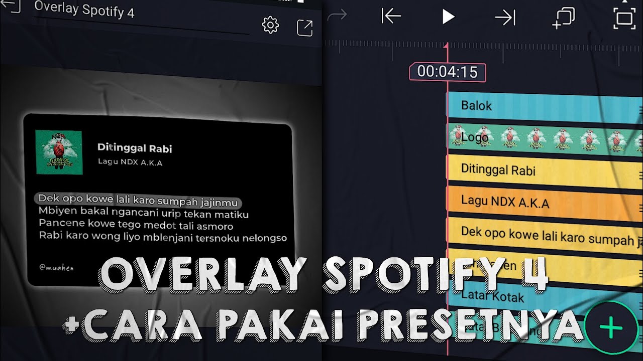 BIKIN OVERLAY TEXT (MENTAHAN TEKS) SEPERTI SPOTIFY PART 4 | ALIGHT MOTION TUTORIAL - YouTube