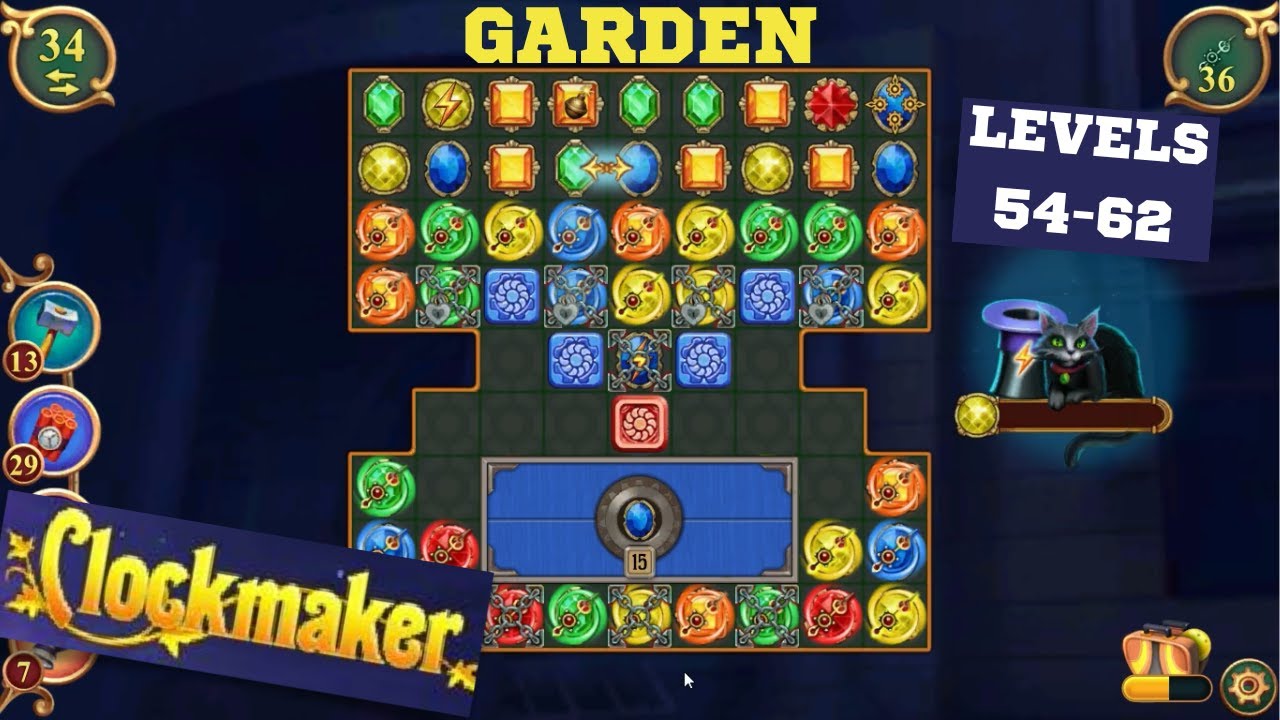 How to play Clockmaker Garden levels 54-62 - YouTube