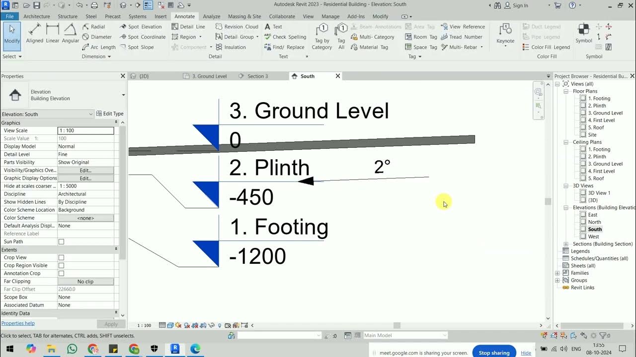 How to define Dimensions & Constraint in Revit | Dimension Panel in Revit - YouTube