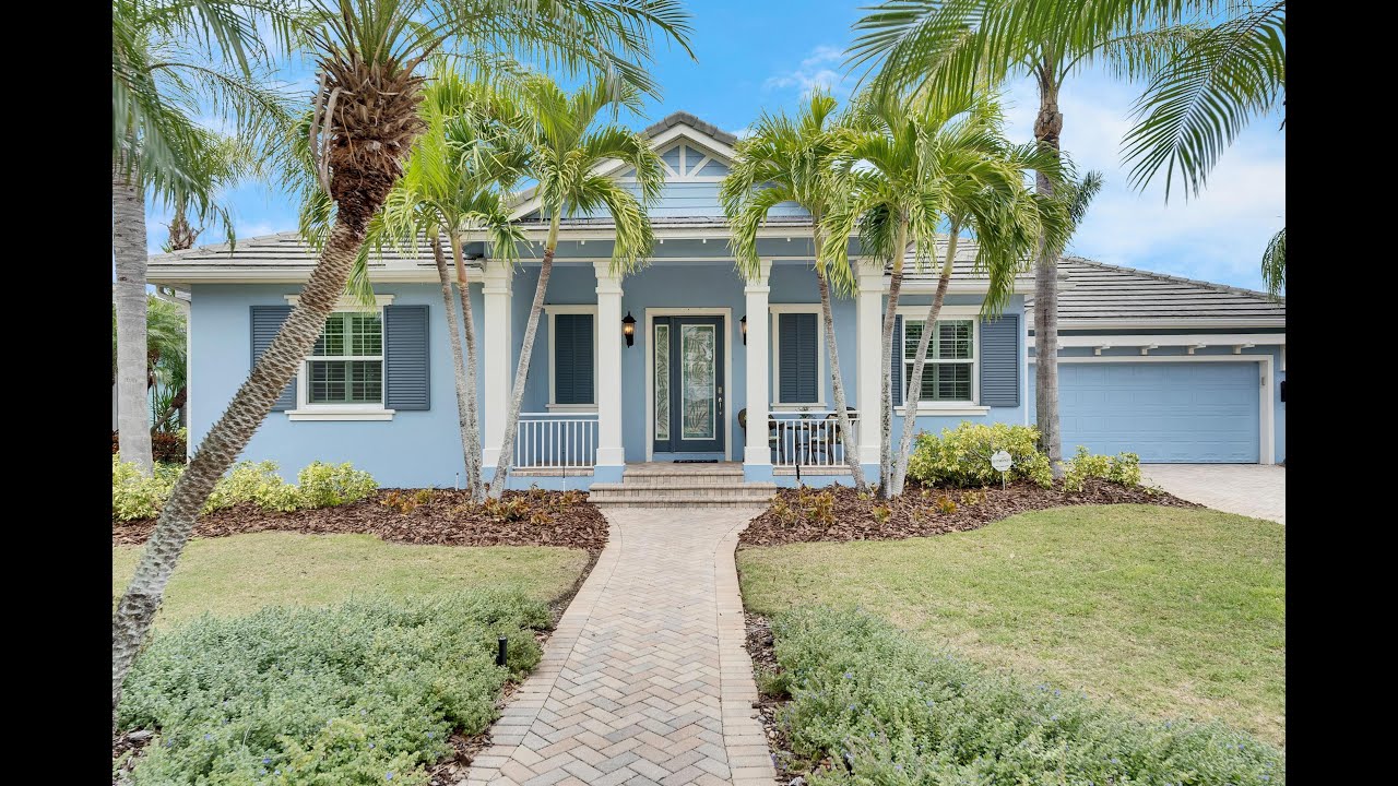 Luxury Waterfront Pool Home For Sale in Apollo Beach | Custom Hannah Bartoletta Home Tour - YouTube