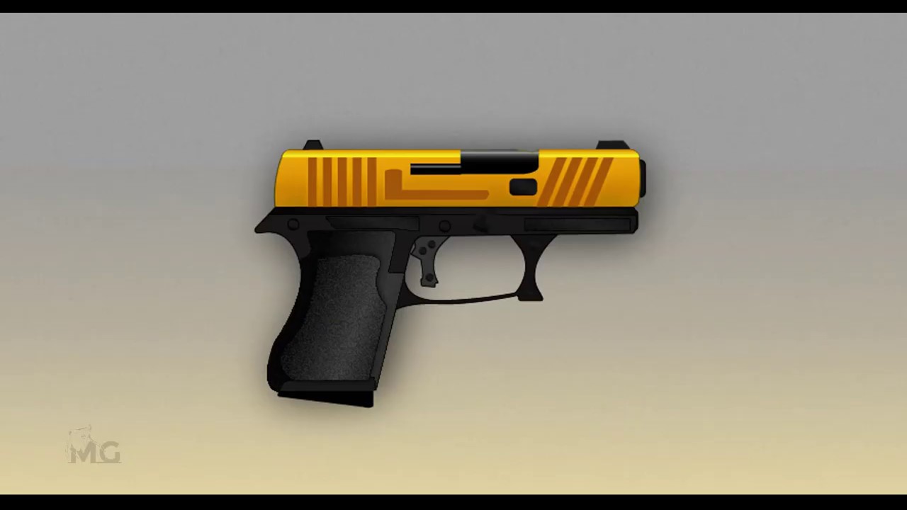 This is How to Make Golden Pistol Gun in Adobe Illustrator || Graphic ...