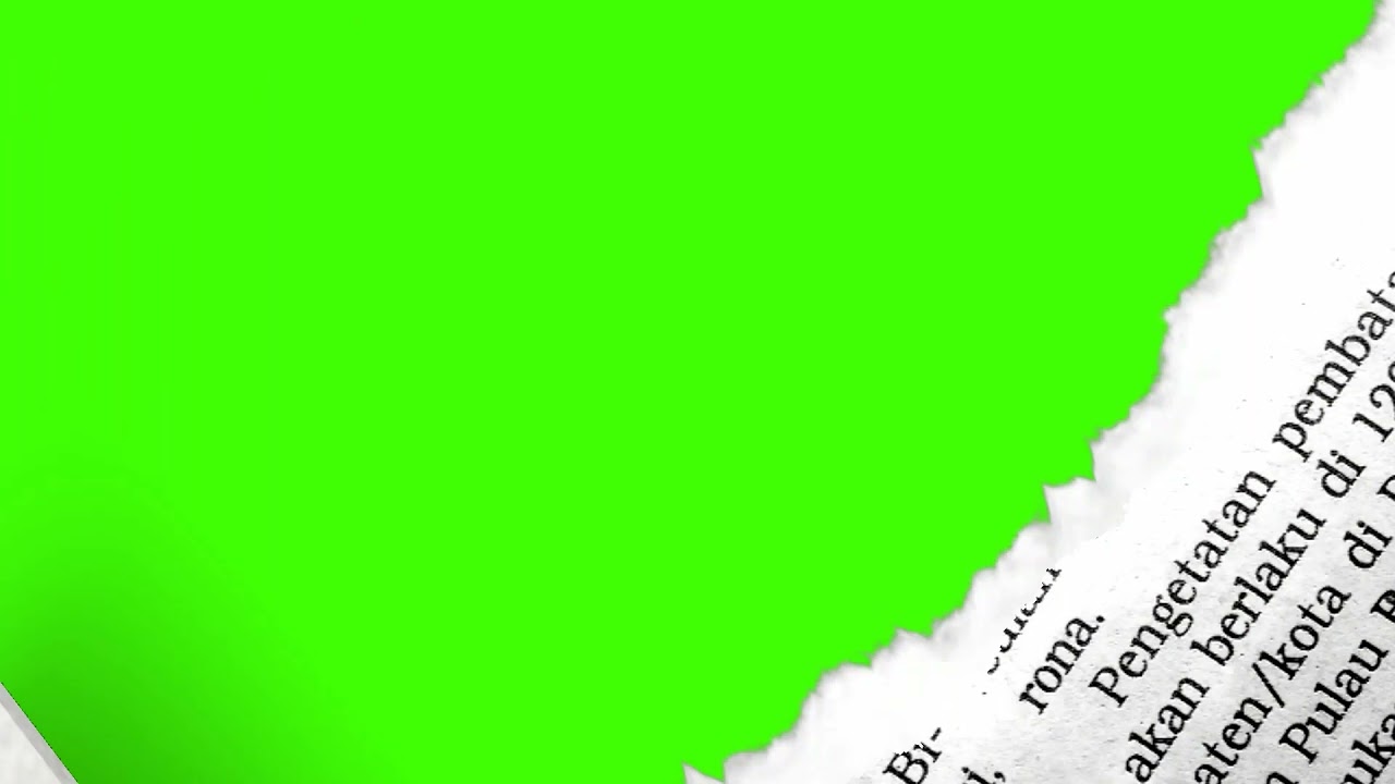 Torn Paper Transition 07 Green Screen (Kertas Sobek) - YouTube
